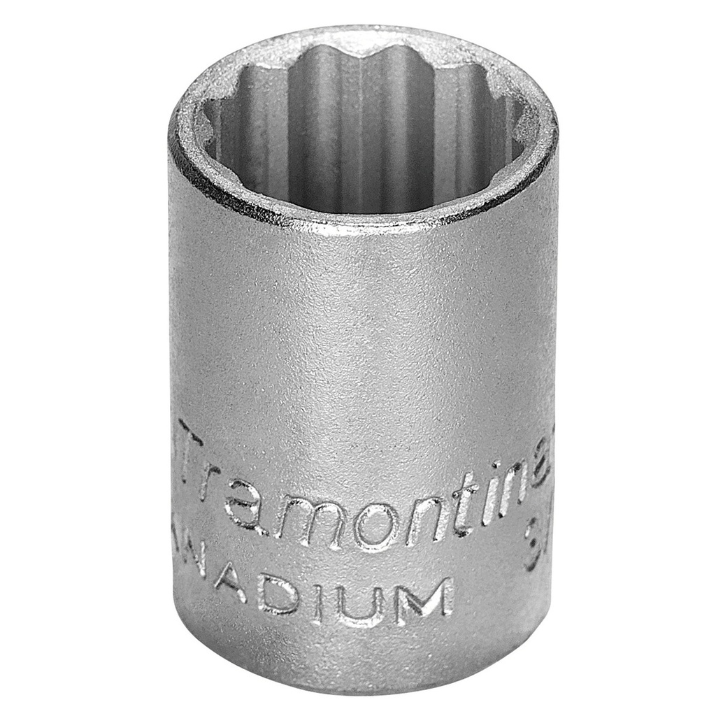 18 mm Chrome Vanadium Steel 12 Point Socket - 3/8" Square Drive ...